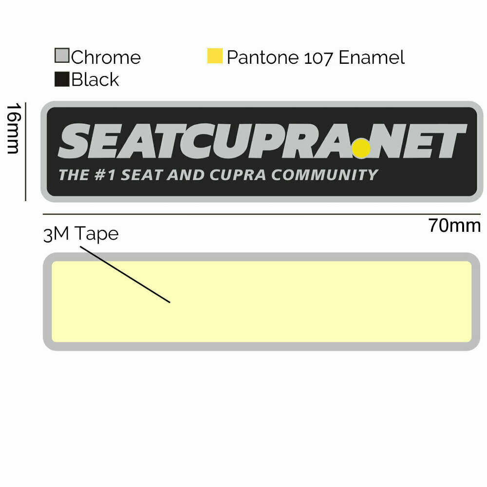 Chrome Car Badge (Premium OEM Quality) - SEATCUPRA.NET | SEATCUPRA.NET